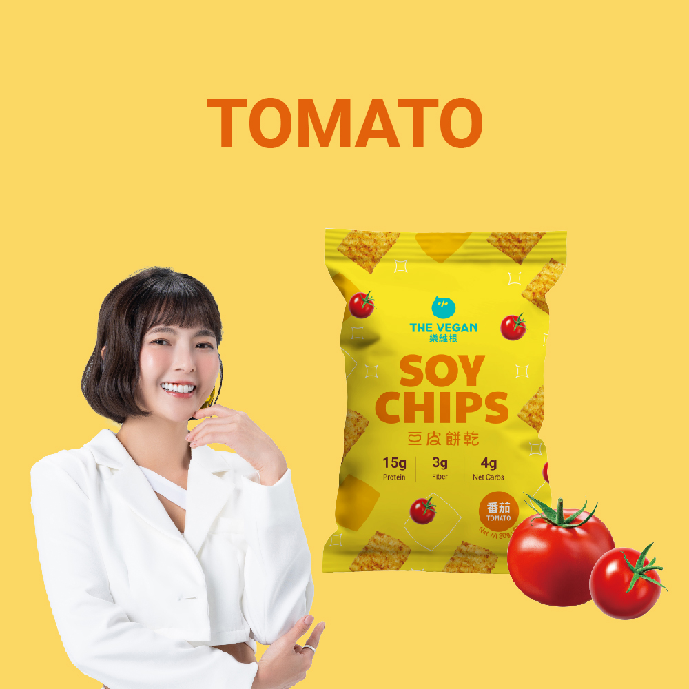 THE VEGAN SOY CHIPS Tomato 30G - sparta-ecommerce